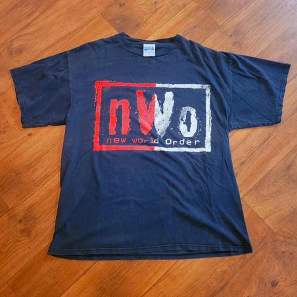 Shirts | Vintage Wcw Nwo Wolf Pack Black Red White Tshirt Size Xl New ...